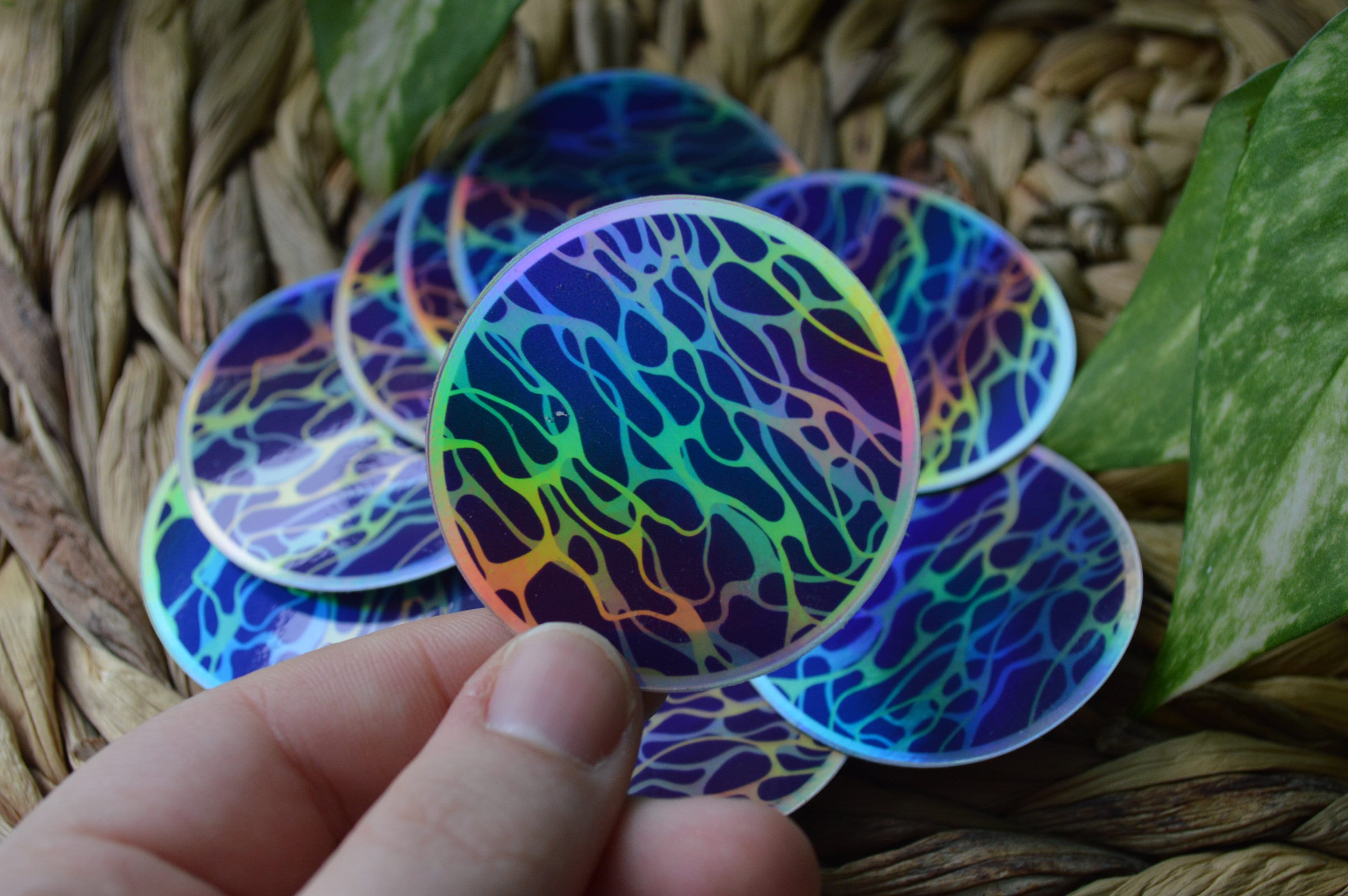 Holographic Water Discreet Pride Stickers - Etsy
