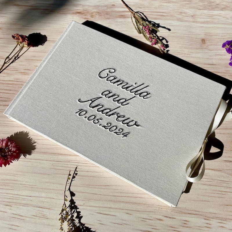 Simple Script Guest Book - Etsy