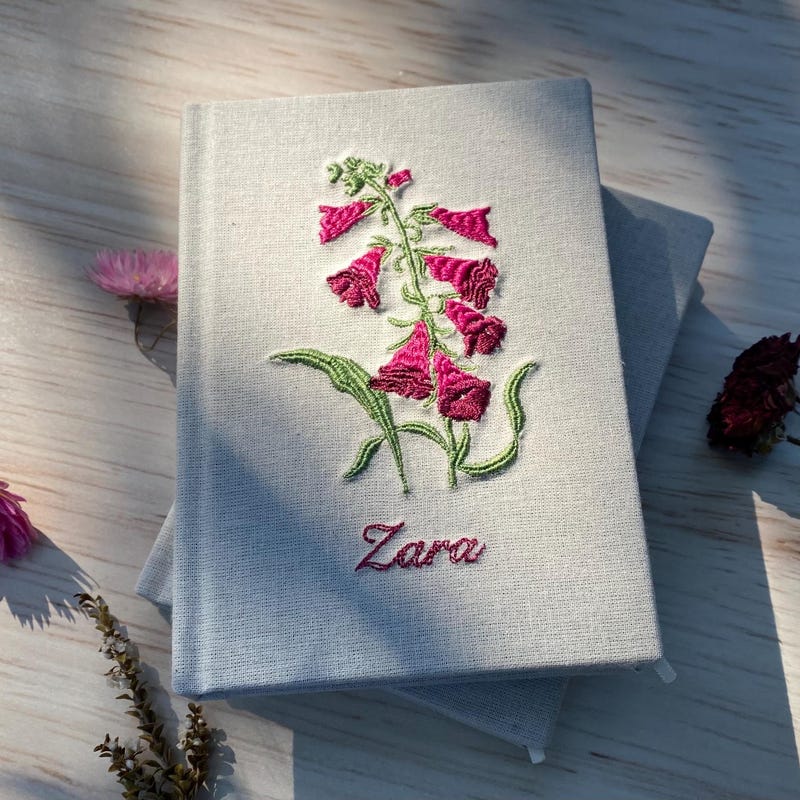 Embroidered Notebook - Etsy