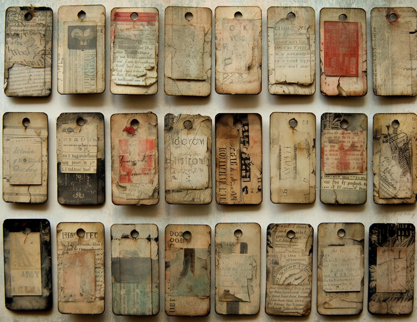 Distressed Labels Paper Collection - PDF Only, Papers, Torn, Distressed ...