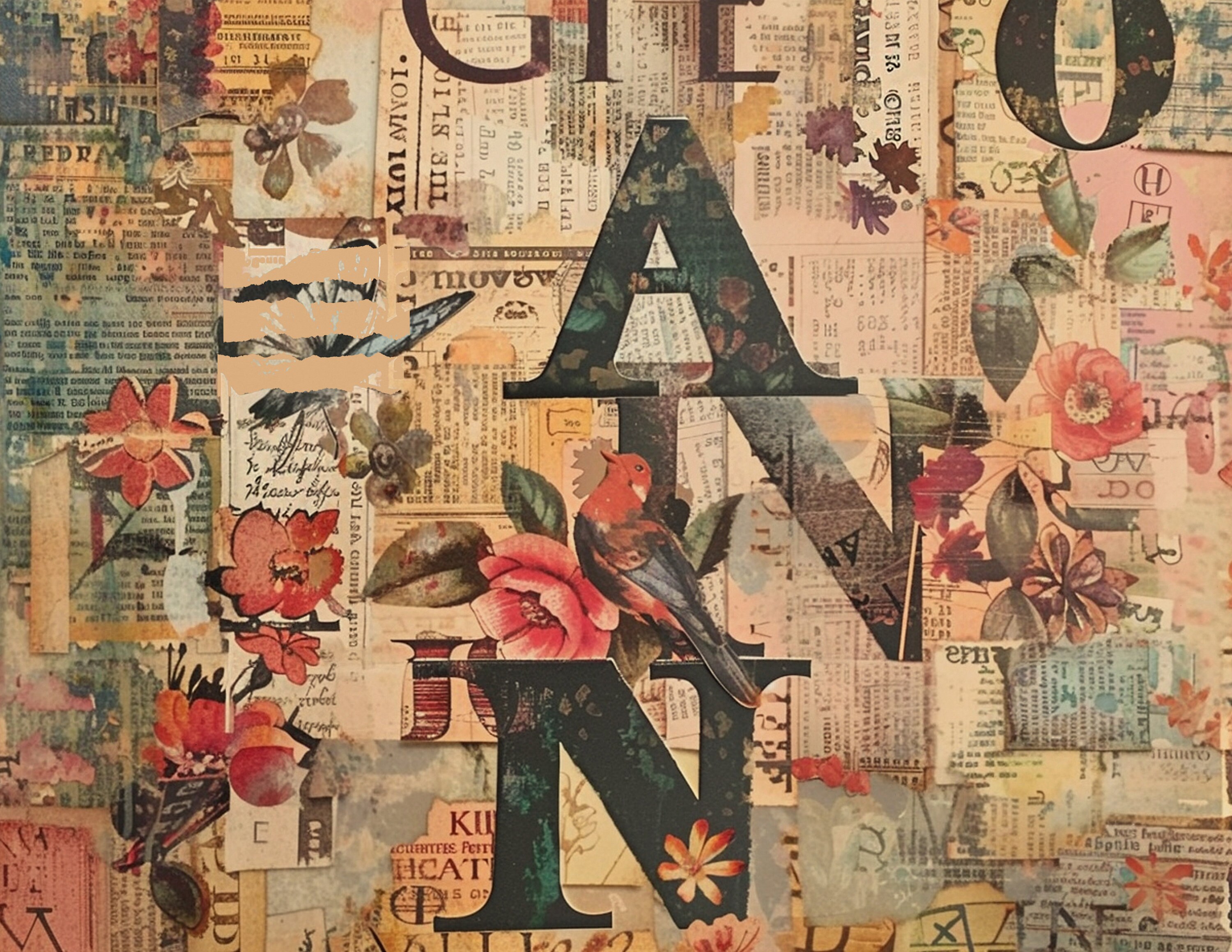 Letterscapes Paper Collection - PDF Only, Text, Letters, Shabby, Shapes ...