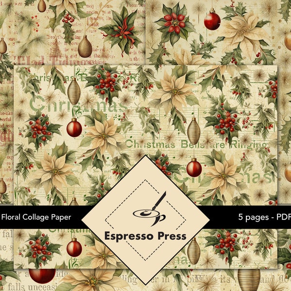 Paper Poinsettia - Etsy