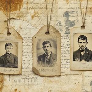 Old Photos Paper Collection - PDF Only, Old Photos, Torn Paper, Text ...