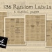 336 Random Labels Digital Printable | Etsy