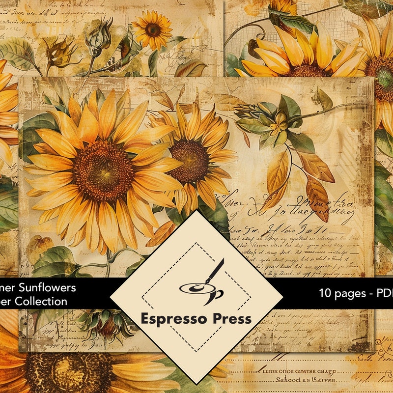 Sunflower Paper - Etsy