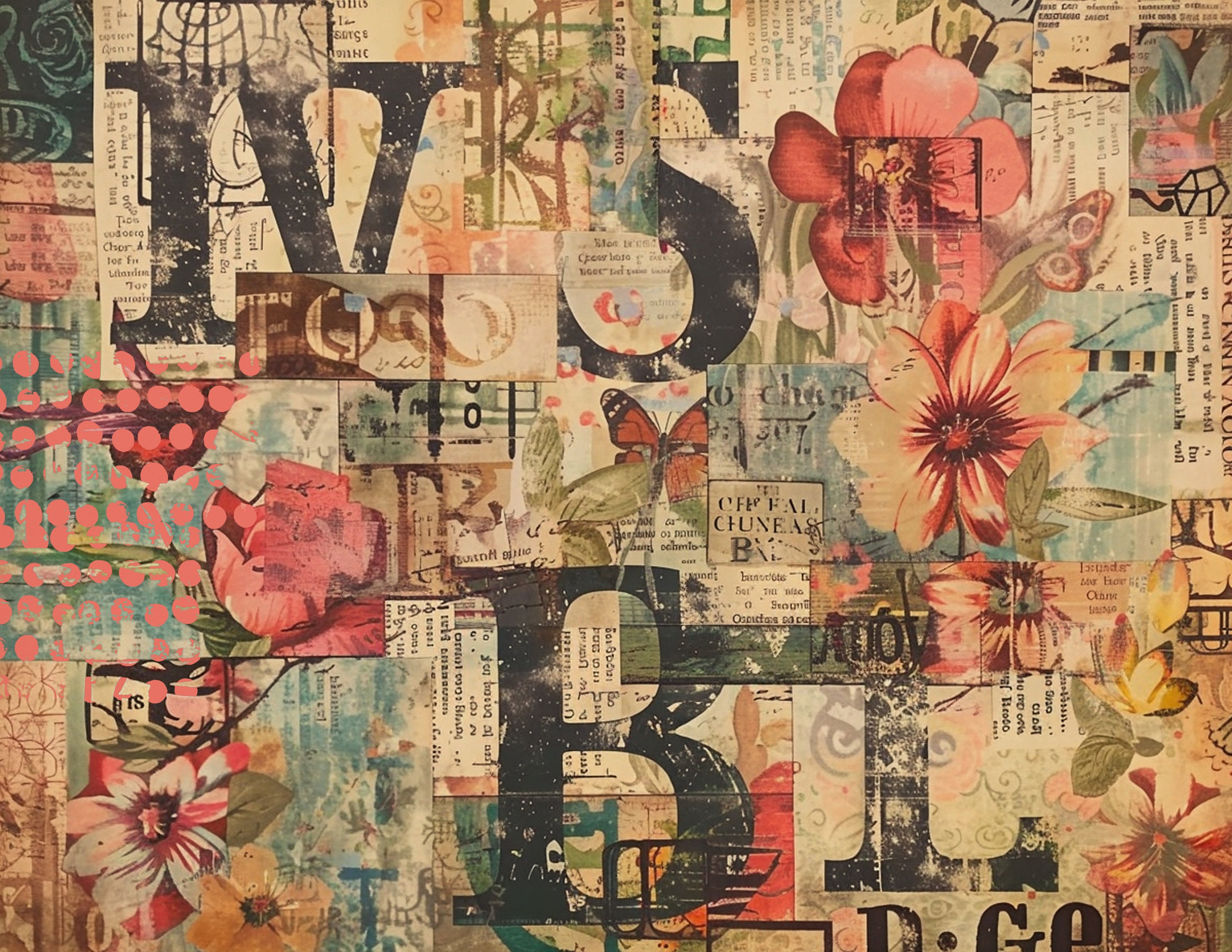 Letterscapes Paper Collection - PDF Only, Text, Letters, Shabby, Shapes ...