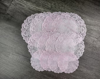 Pink Paper Doilies - Etsy