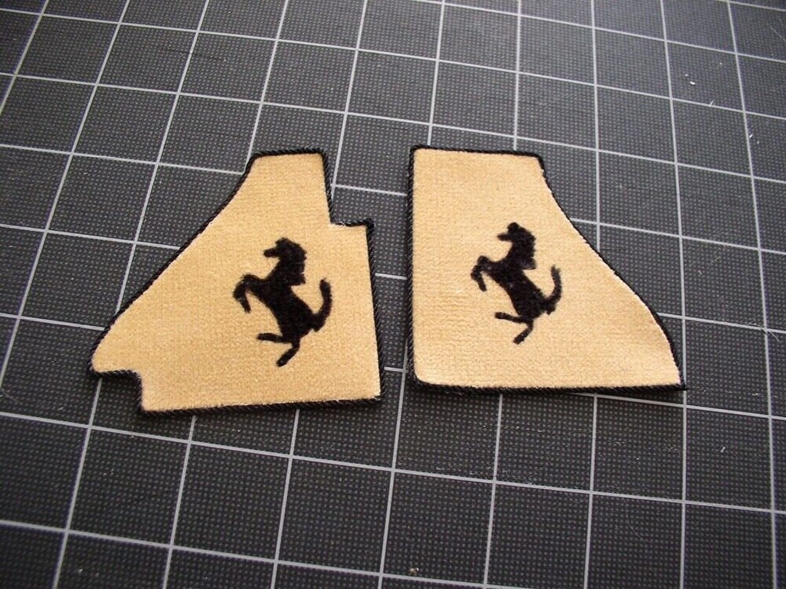Pocher 1/8 Scale Ferrari Testarossa Real Plush Floor Mats W/ Cavallinos ...