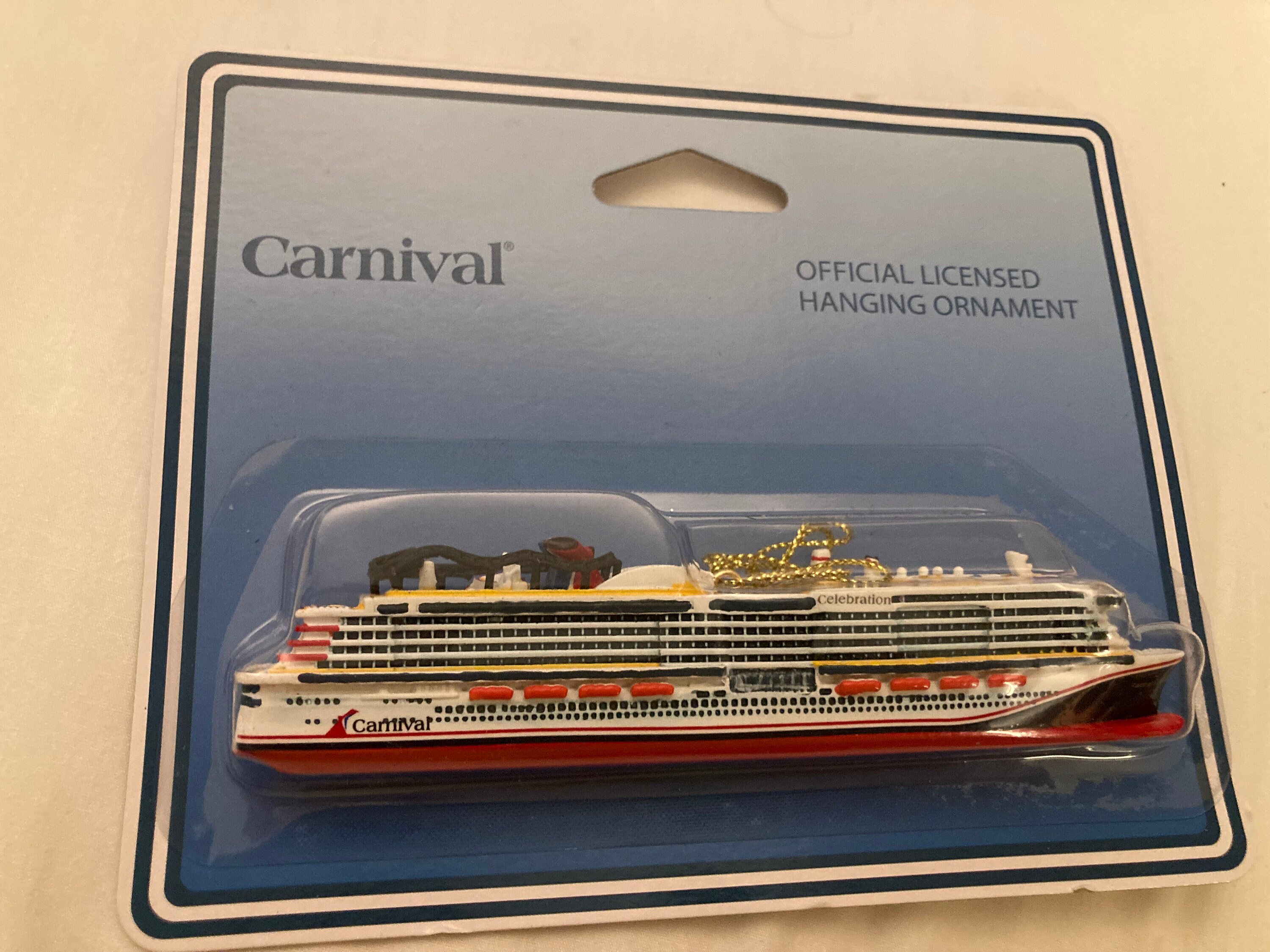 Official Carnival Celebration Cruise Ship Model Hanging Ornament 4.5 ...