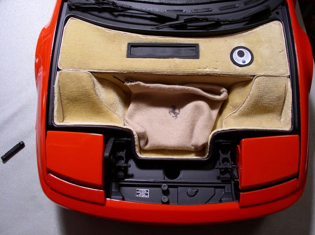 Pocher 1/8 Scale Ferrari Testarossa Real Plush Carpeting Trunk Transkit ...