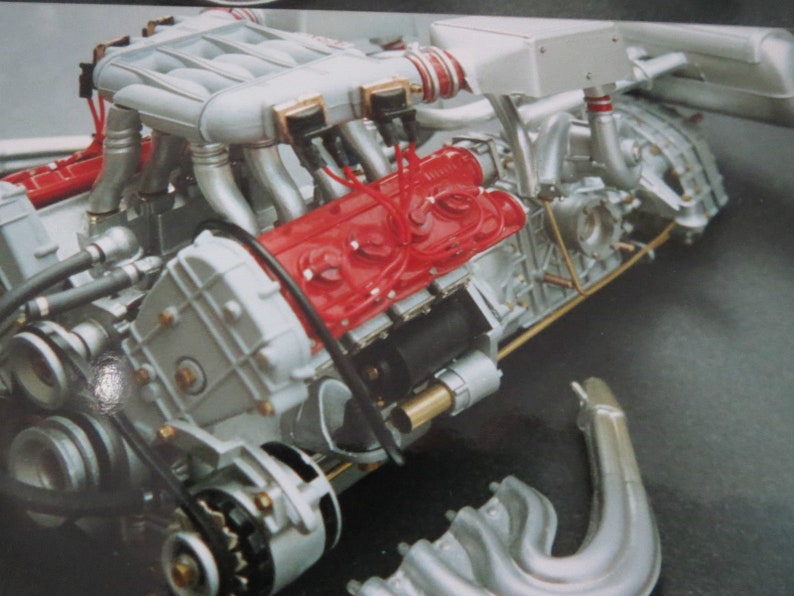 Pocher 1/8 Scale Ferrari F40 Full Engine Transkit Super Detail 400 Pcs ...
