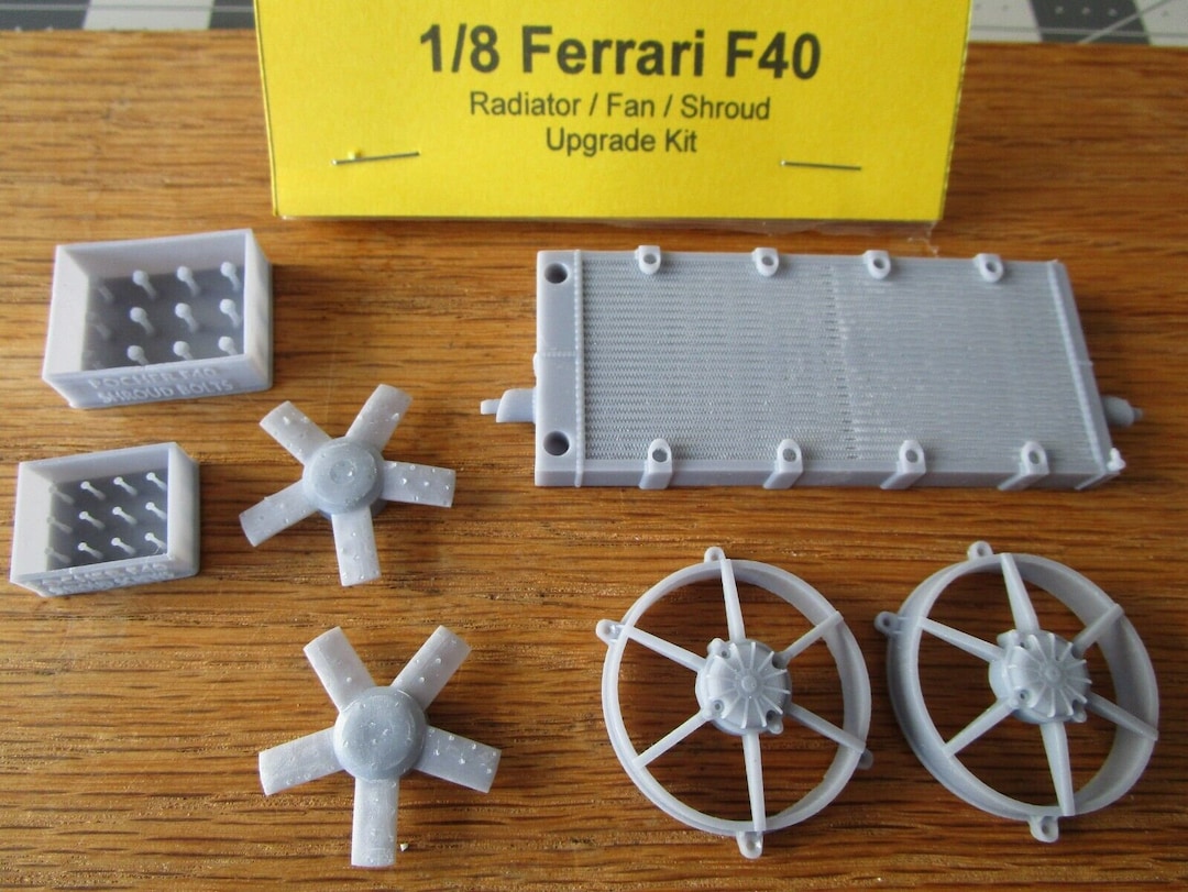 Pocher 1/8 Ferrari F40 Correct Front Radiator Assembly Transkit OEM ...
