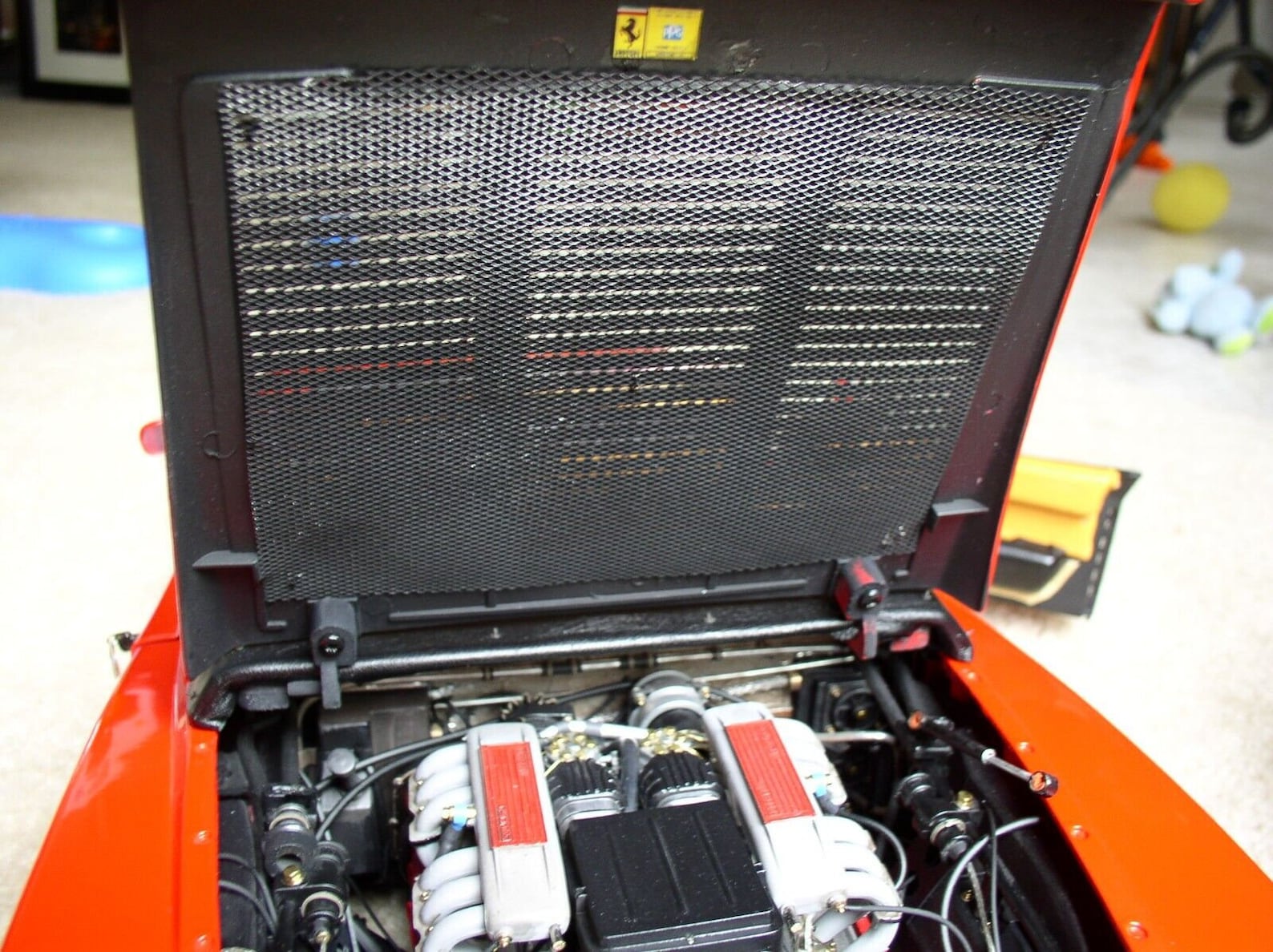 Pocher 1/8 Ferrari Testarossa Spider Rear Metal Engine Cover Hood ...