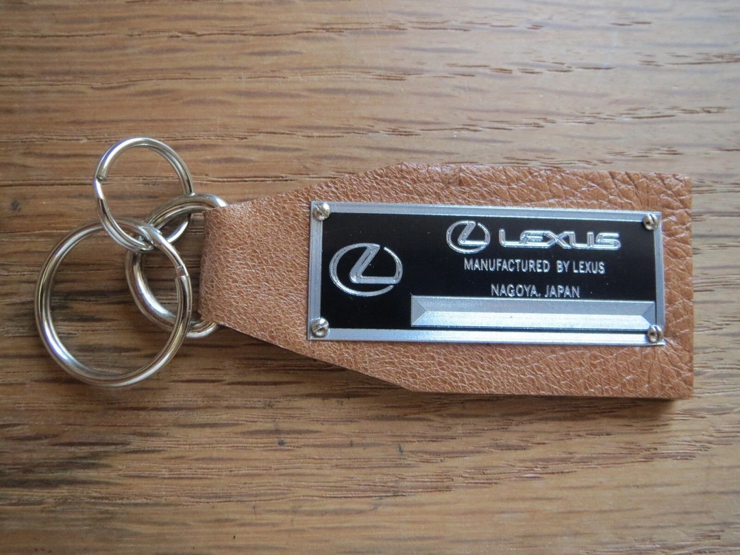 Vintage Classic Look Lexus Data Plate Leather Keychain - Etsy