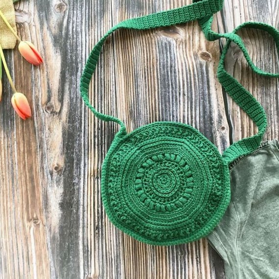 Crochet Pattern for a Round Purse blossom - Etsy