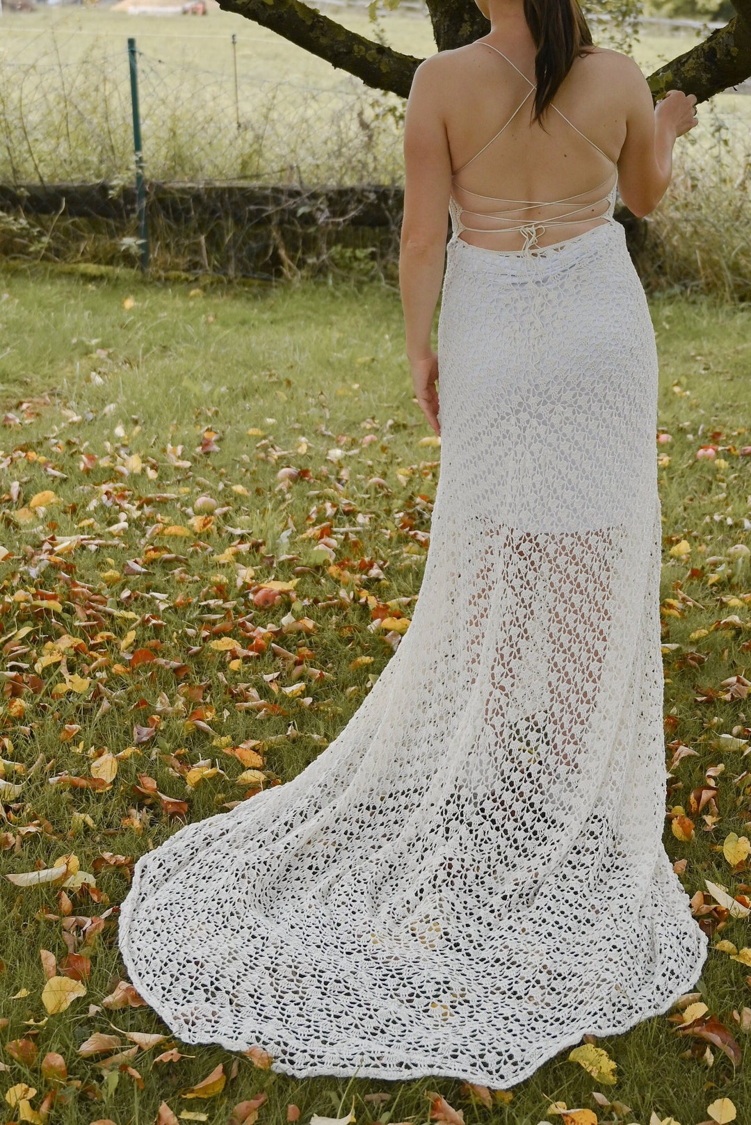 Crochet Wedding Dress Pattern // Crocheted Long Dress // Boho Dress ...