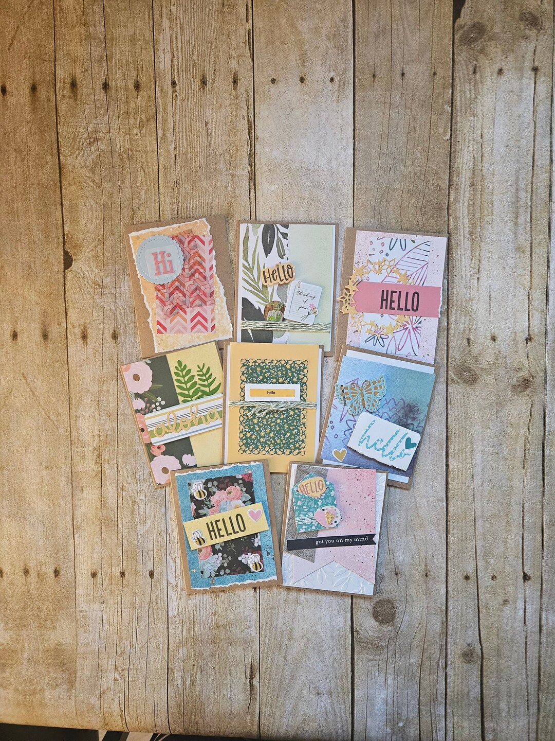 Hello Greeting Cards (8) - Etsy