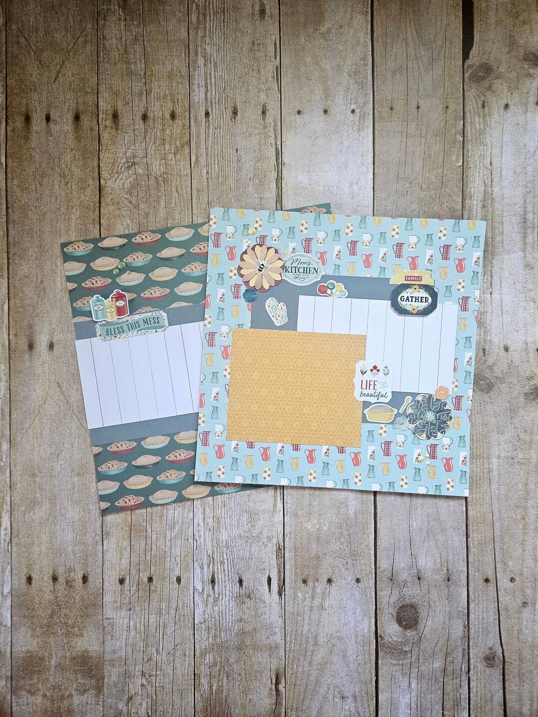Kitchen/cooking Scrapbook Layouts 2 - Etsy
