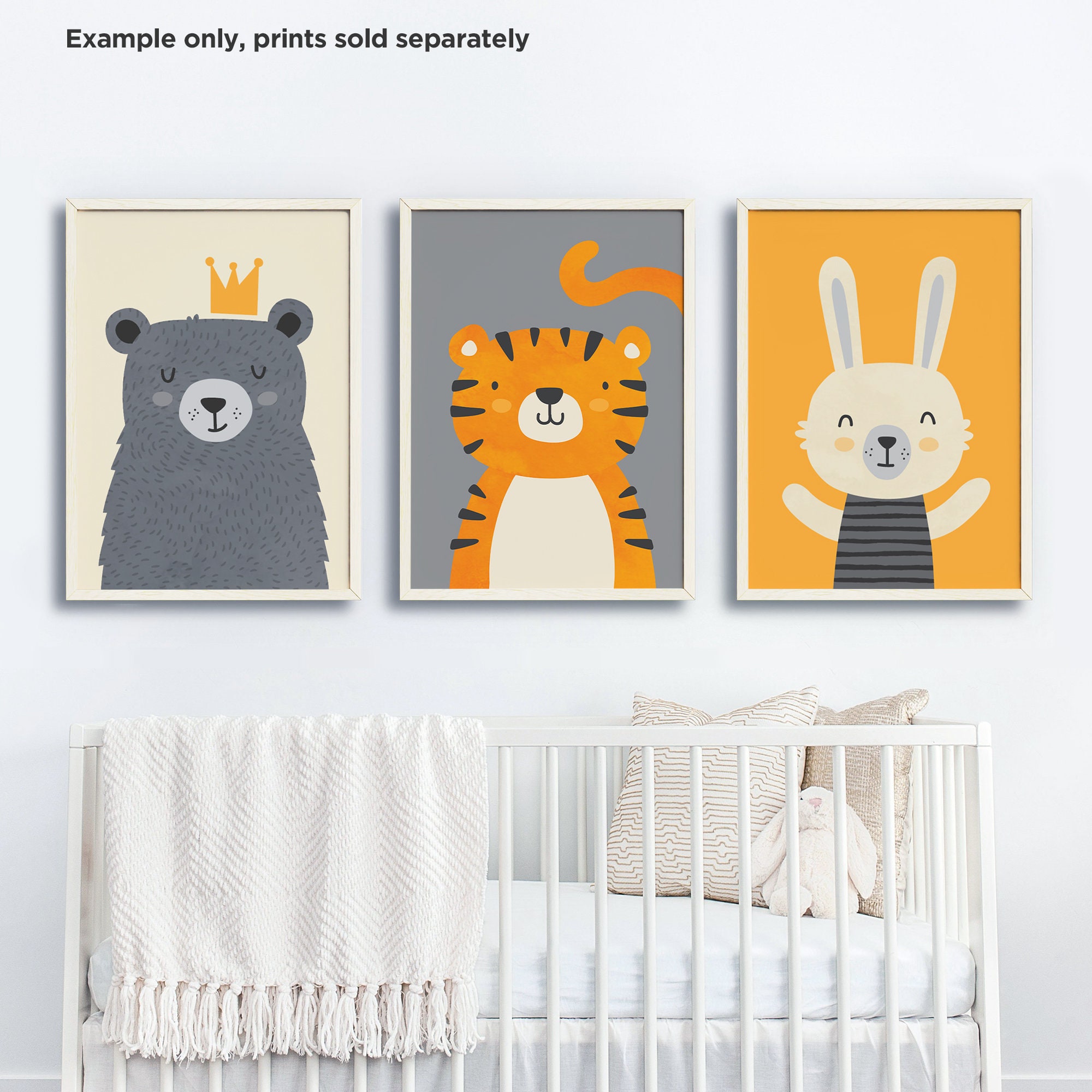 Animal Bear Print Printable Nursery Wall Art Decor Instant Digital ...