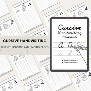 Cursive Learning Pages | Cursive Tracing | Cursive Handwriting Practice ...