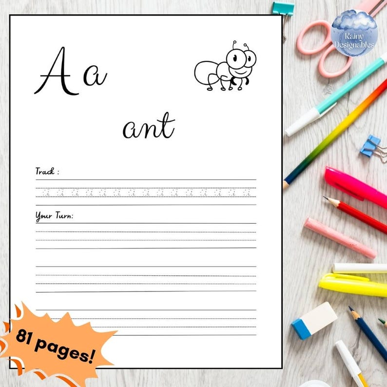 Cursive Learning Pages | Cursive Tracing | Cursive Handwriting Practice ...