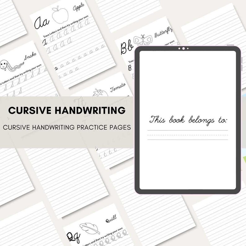 Cursive Learning Pages | Cursive Handwriting Practice | Elementary ...