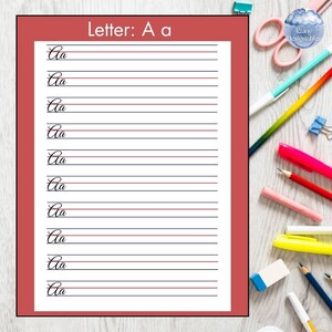 Cursive Learning Pages | Cursive Tracing | Cursive Handwriting Practice ...
