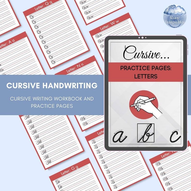 Cursive Learning Pages | Cursive Tracing | Cursive Handwriting Practice ...
