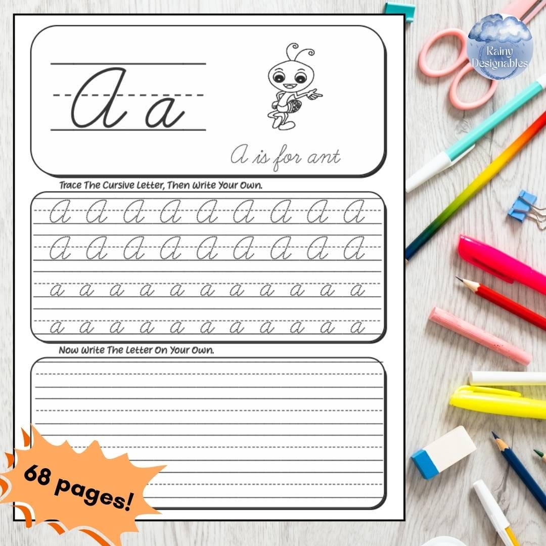 Cursive Learning Pages | Cursive Tracing | Cursive Handwriting Practice ...