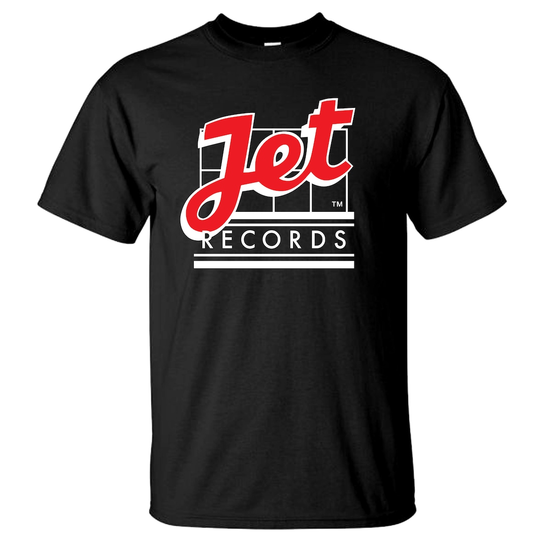 Jet Records Logo T-shirt - Defunct Record Label - 100% Cotton Gildan ...