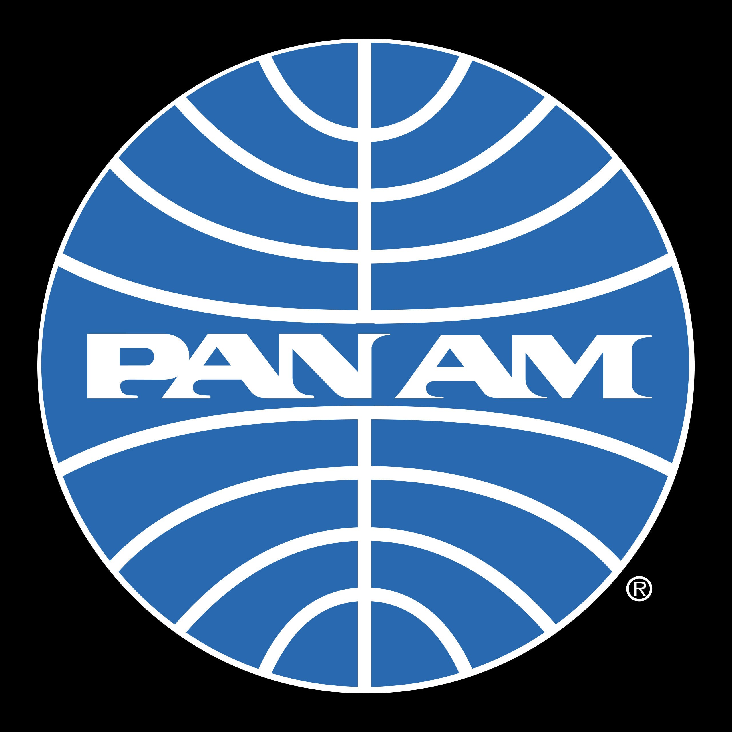 Pan Am Retro Logo Black T-shirt - Defunct Airline Logo - 100% Preshrunk ...