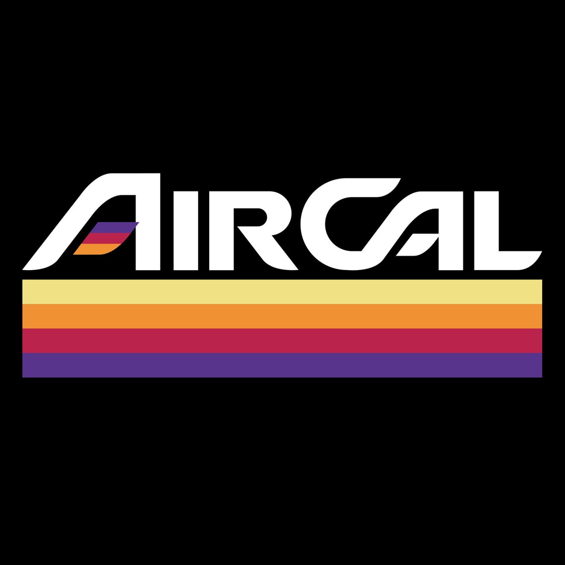 Camiseta con el logotipo de Air Cal Logotipo de aerolínea desaparecida ...