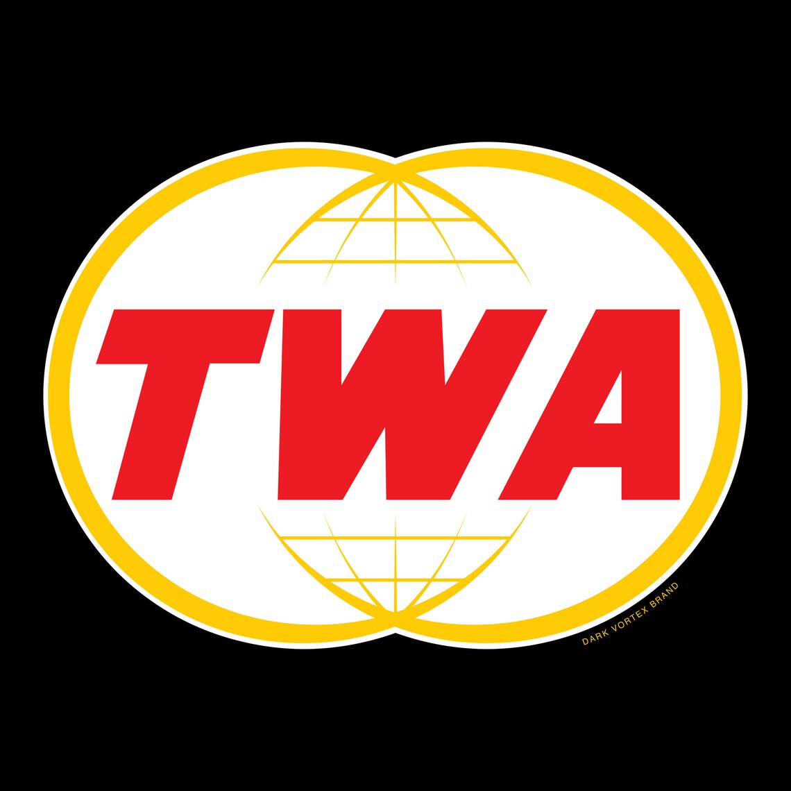 TWA Retro Logo T-shirt Defunct Airline Logo 100% Preshrunk Cotton T ...