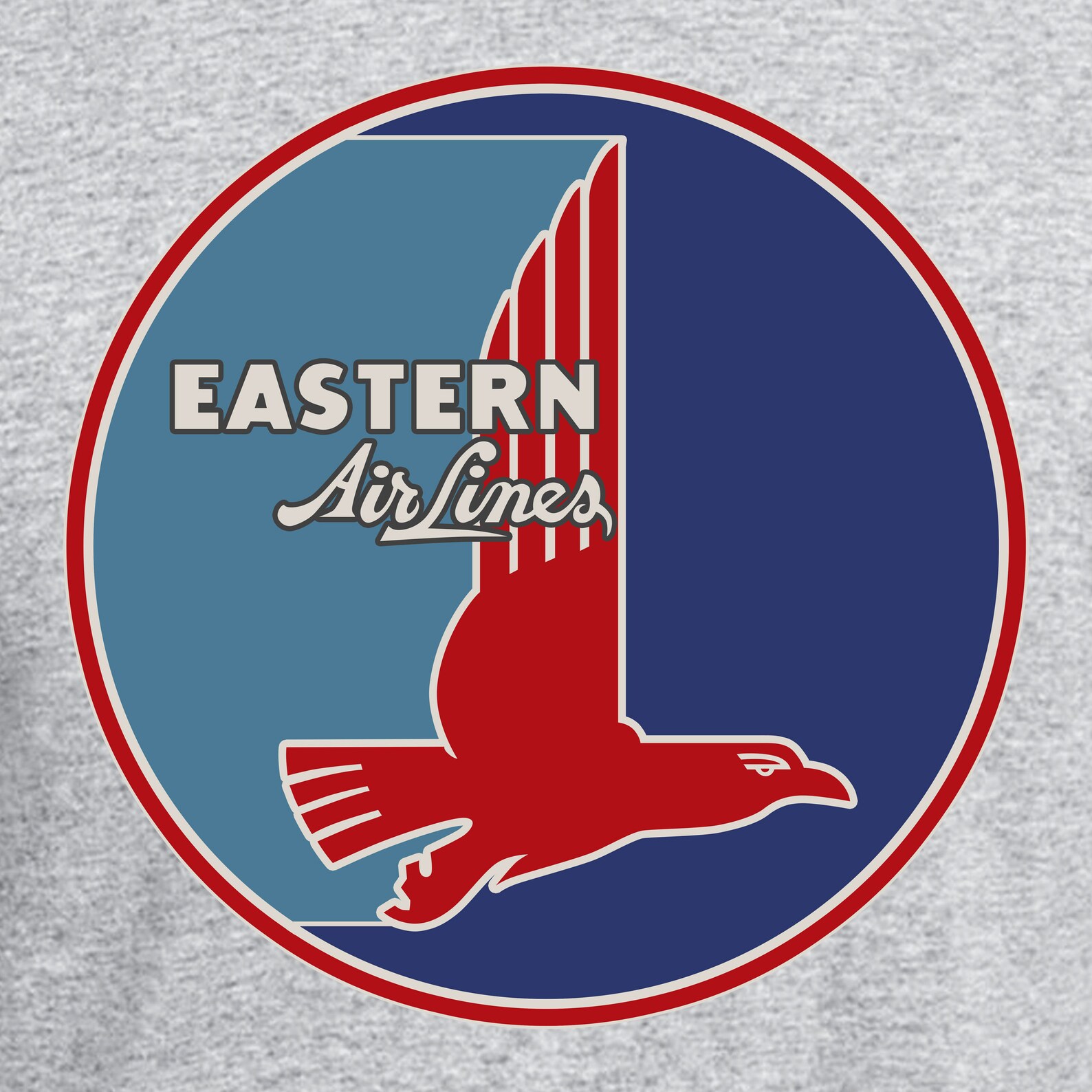 Eastern Airlines Vintage Logo T-shirt - 100% Cotton Gildan Brand Gray ...