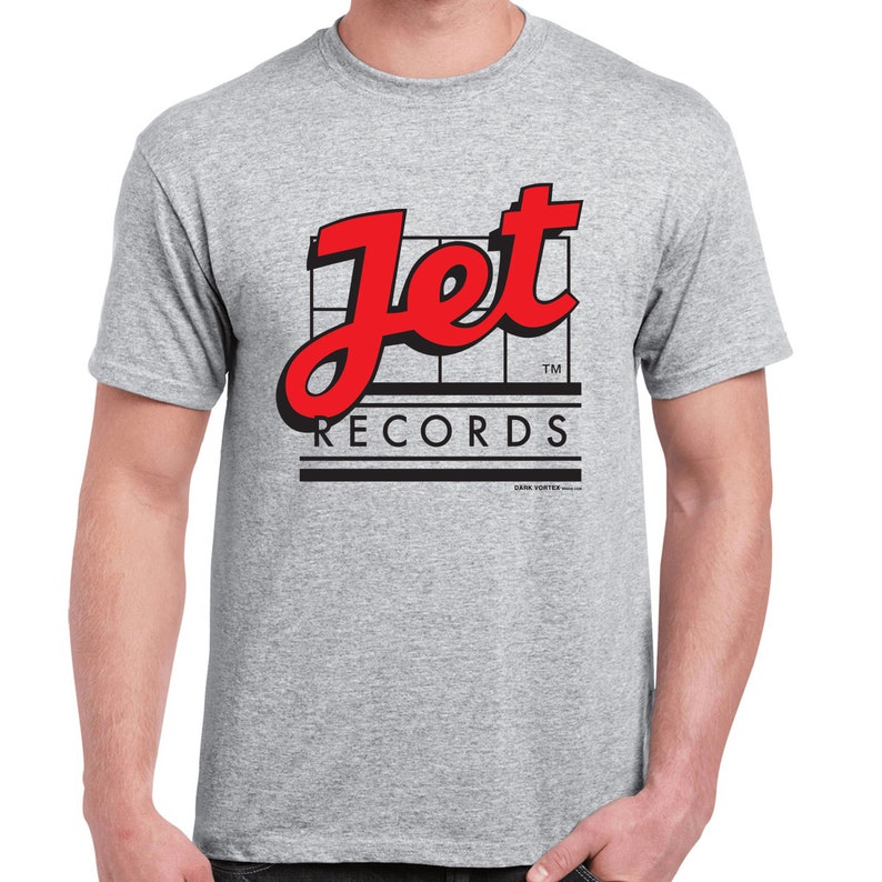 Jet Records Logo T-shirt - Defunct Record Label - 100% Cotton Gildan ...
