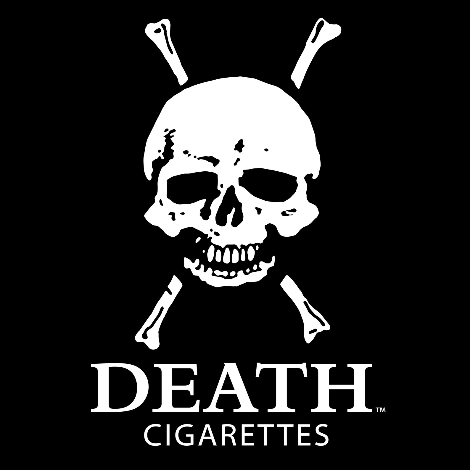 Death Cigarettes Shirt Skull and Crossbones - 100% Preshrunk Cotton T ...