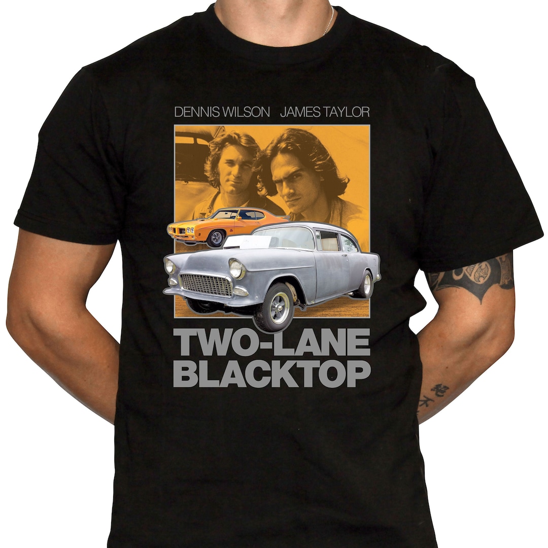 Two Lane Blacktop T-shirt - Cult Classic Car Movie - 100% Preshrunk ...