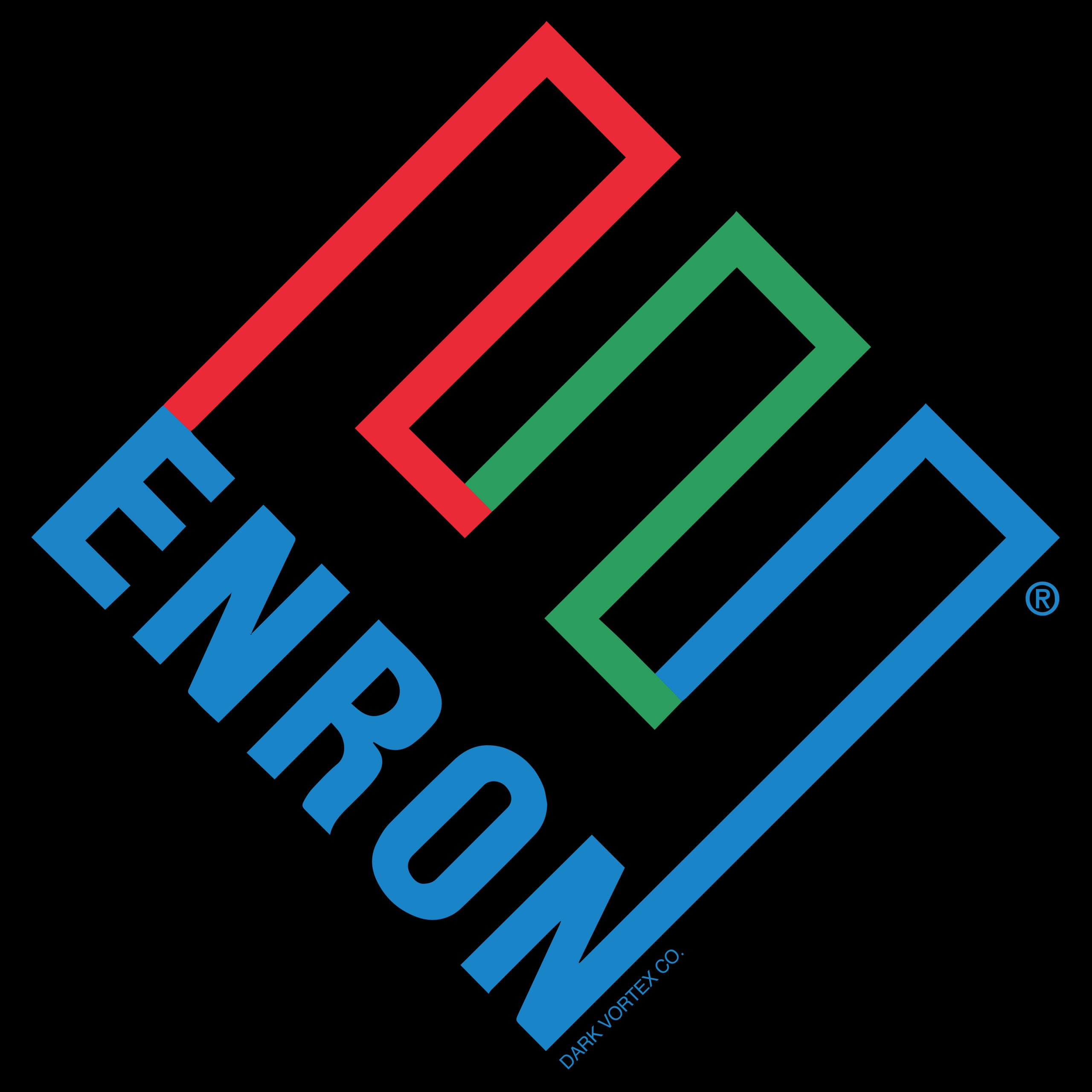 Enron Logo T-shirt - Defunct Finance Company - Corporate Humor - 100% ...