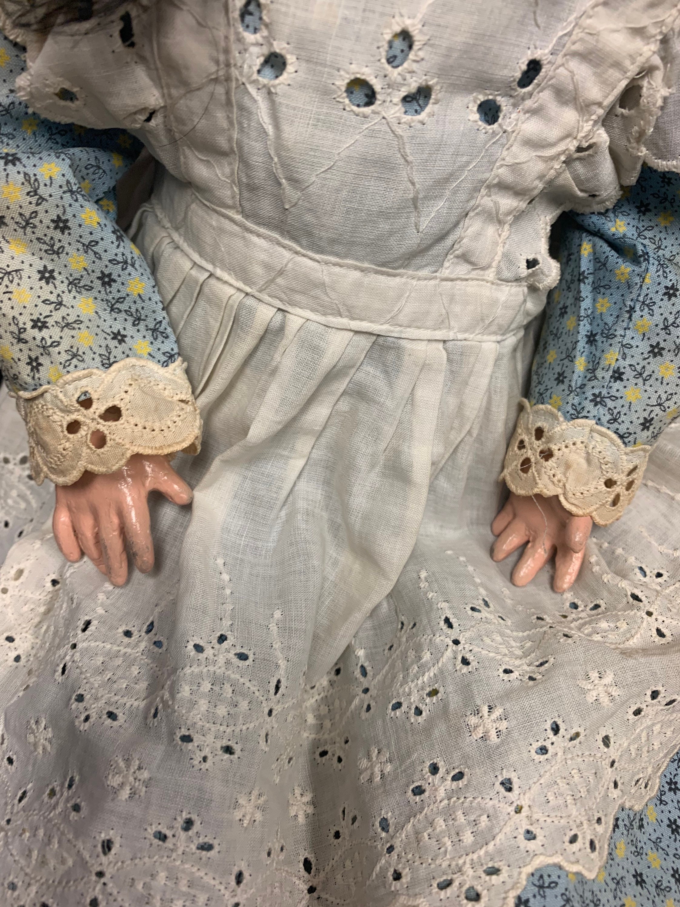 1919 Effanbee Mary Jane Doll on a German Kidelene Body With Composition ...