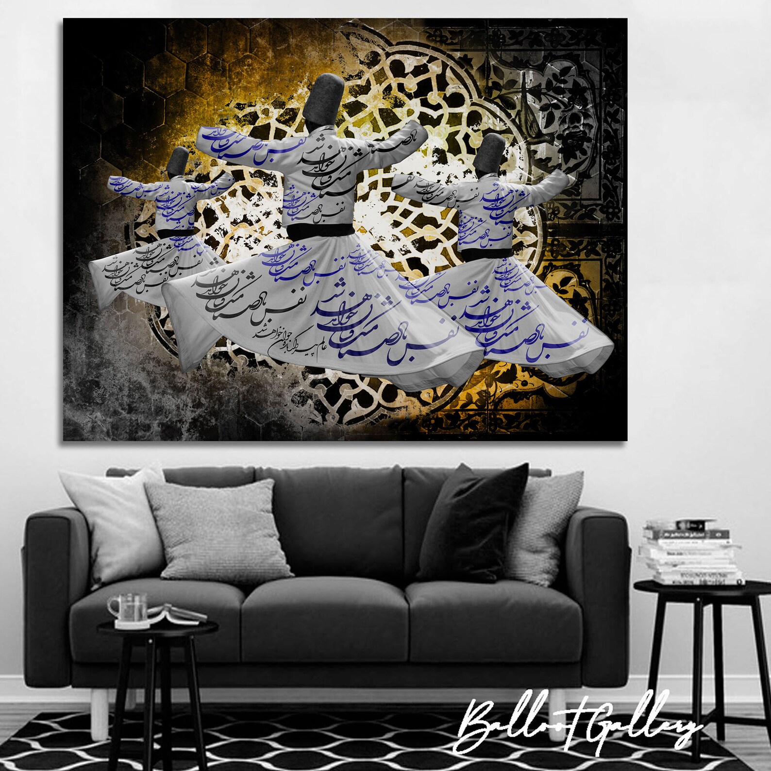 Sema |fine Art Print | Persian Modern Art | Persian Wall Art Canvas ...