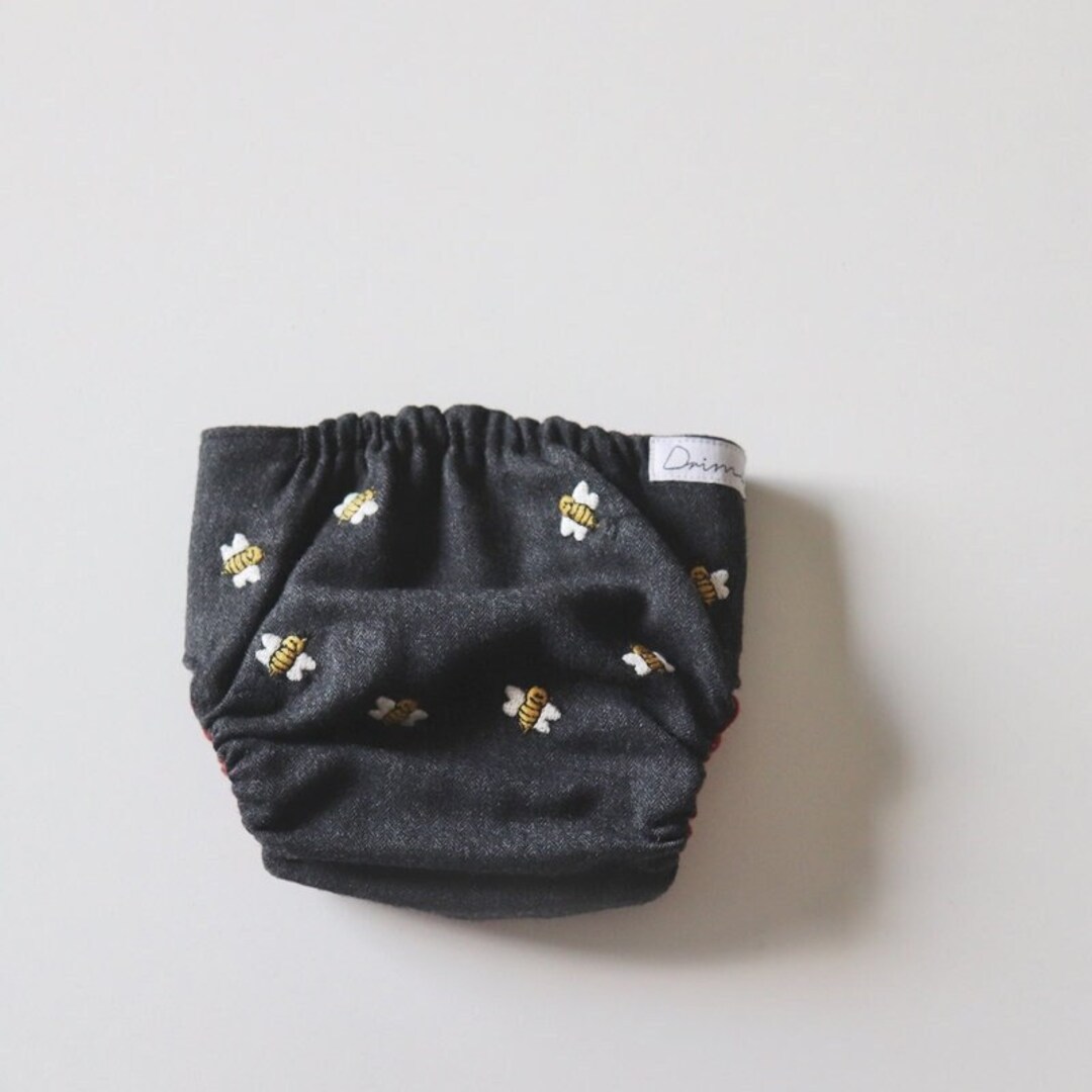 Drimi Wool Diaper Nappy Embroidery Bees Wrap Cover Windel Wolle ...