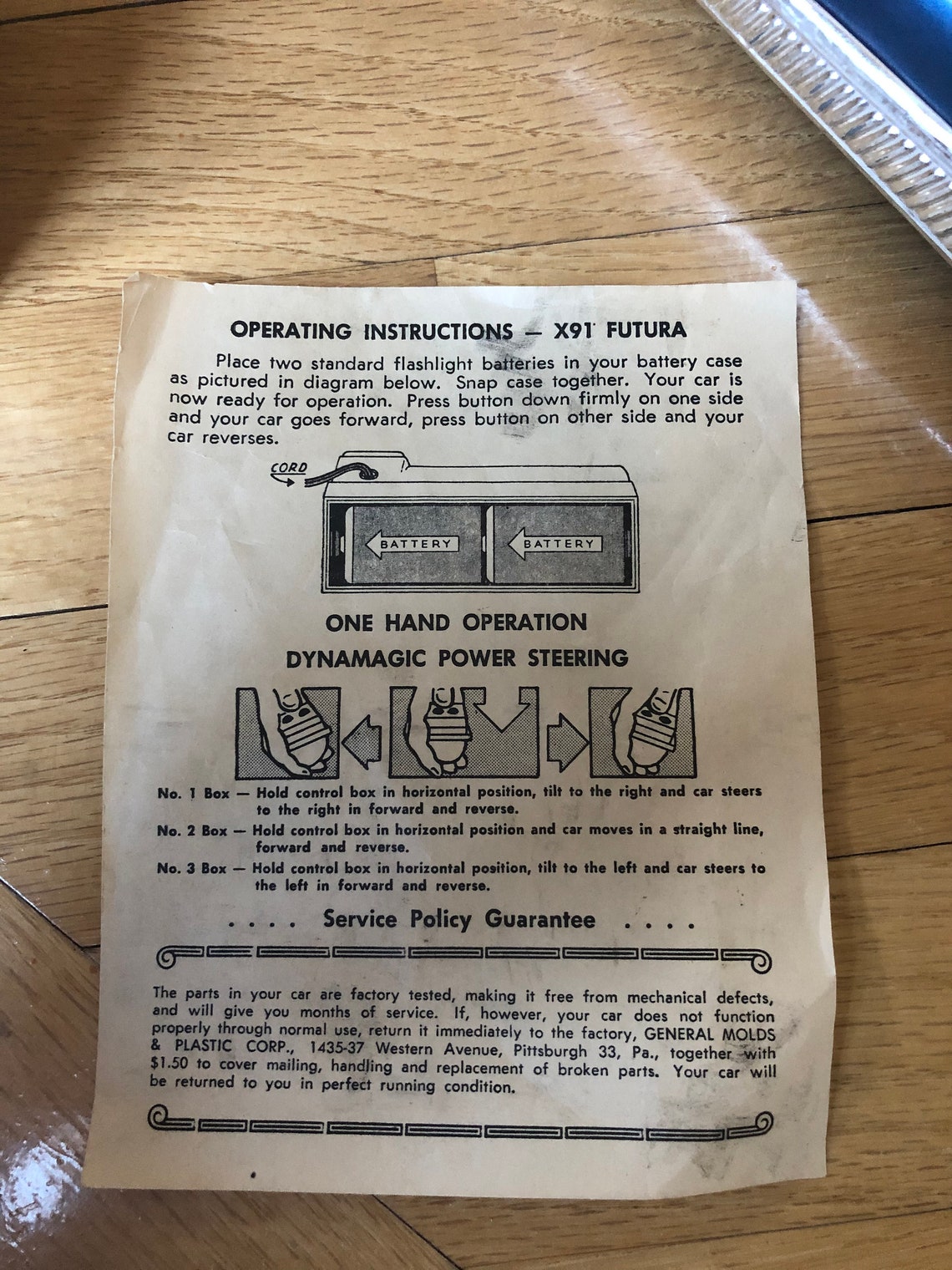 WORKING Vintage Mid Century Remote Control X-91 Futura Blue | Etsy