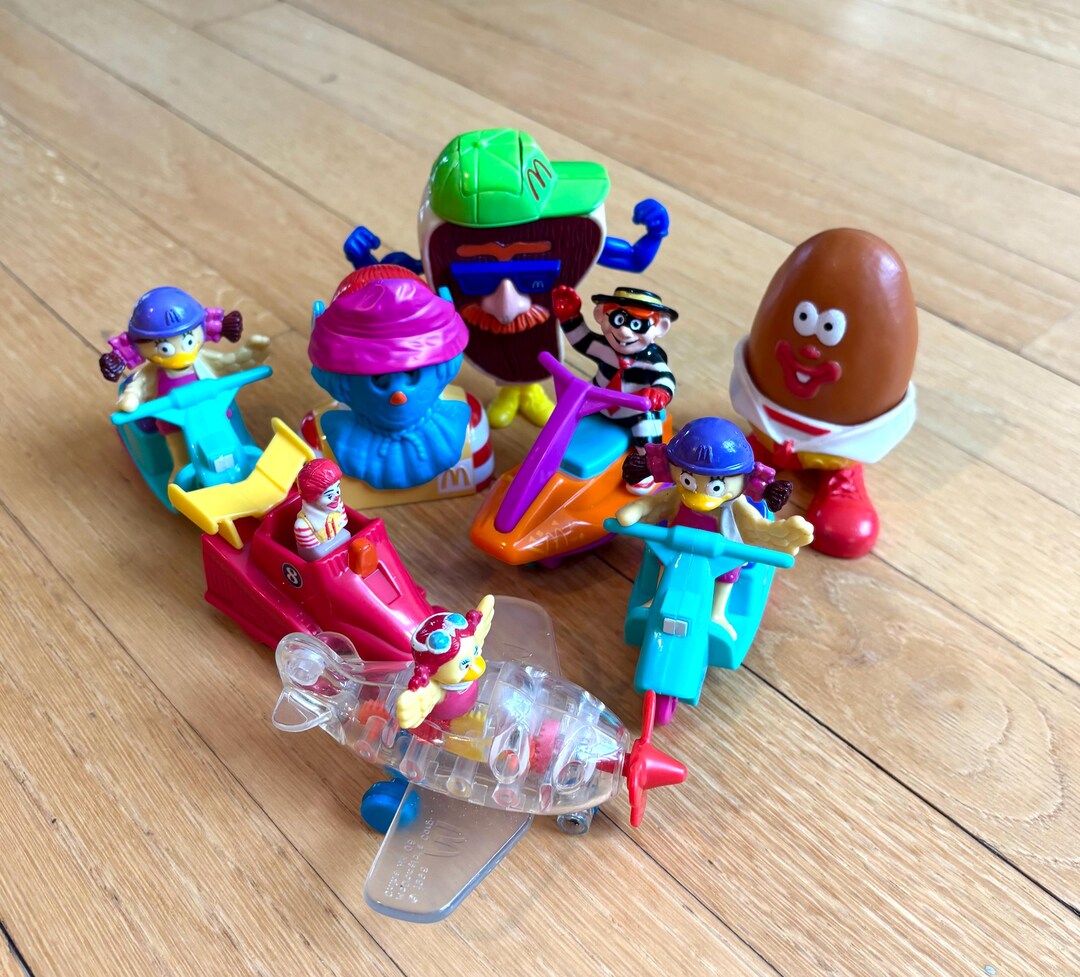 RARE 1990s Mcdonalds Toys Lot of 8// Birdie/hamburgler/ronald Mcdonald ...