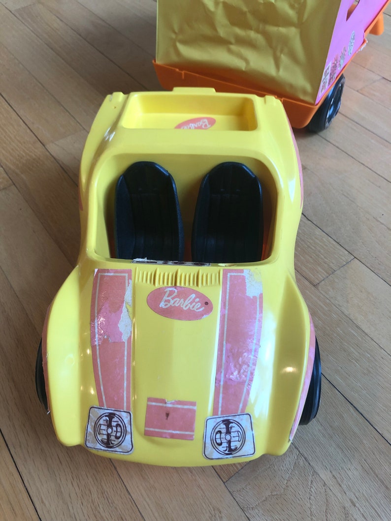 Vintage 1970s BARBIE Mattel Camping Dune Buggy and Trailer Camper Set ...