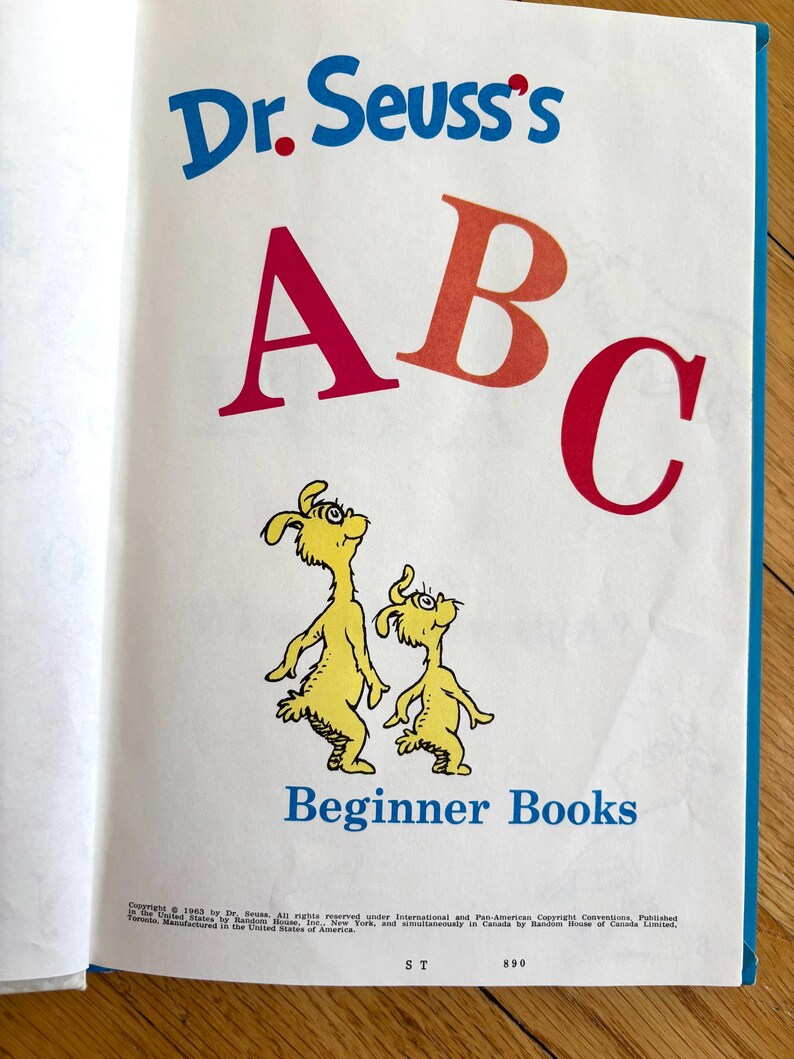 First Edition 1963 Dr. Seuss's ABC Hardcover Book Published by Random ...