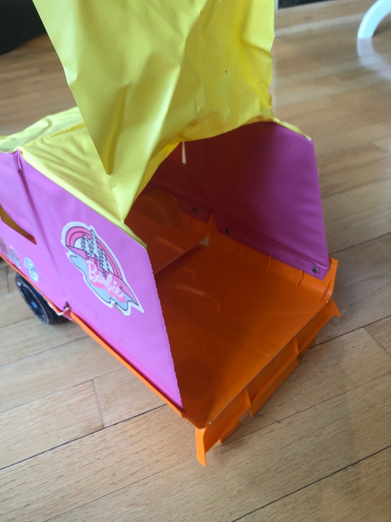 Vintage 1970s BARBIE Mattel Camping Dune Buggy and Trailer Camper Set ...