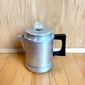 COMPLETE Vintage 1950s Aluminum Comet Percolator 5 Cups Pot - Etsy