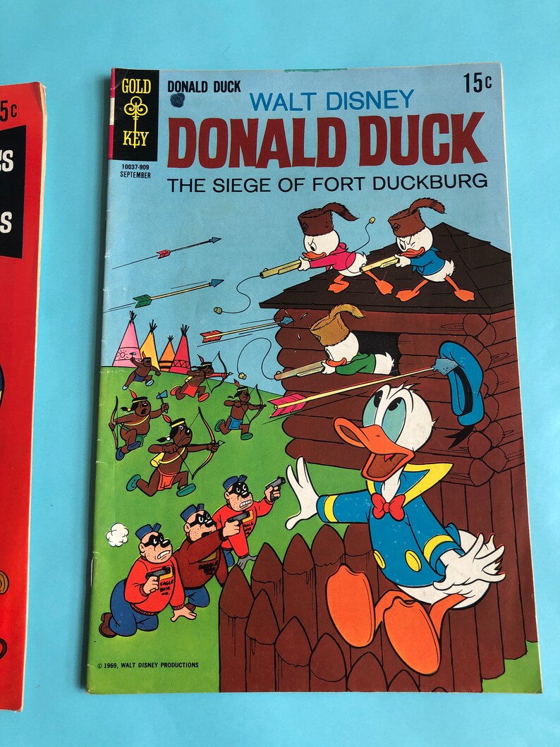 Vintage 1969 Walt Disney Donald Duck Gold Key Comic Books - Etsy