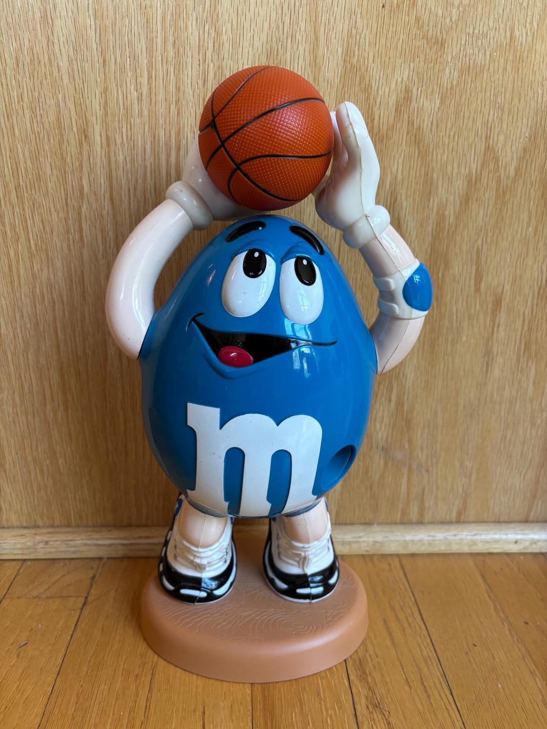 Vintage M&m’s Collectible Blue Basketball Candy Dispenser - Etsy