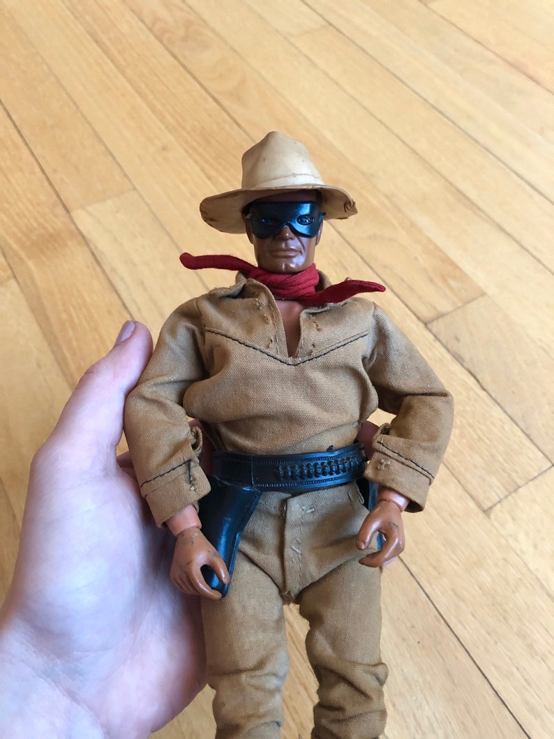 RARE Vintage 1973 the Lone Ranger Doll Tel Inc Gabriel Toys Made in ...